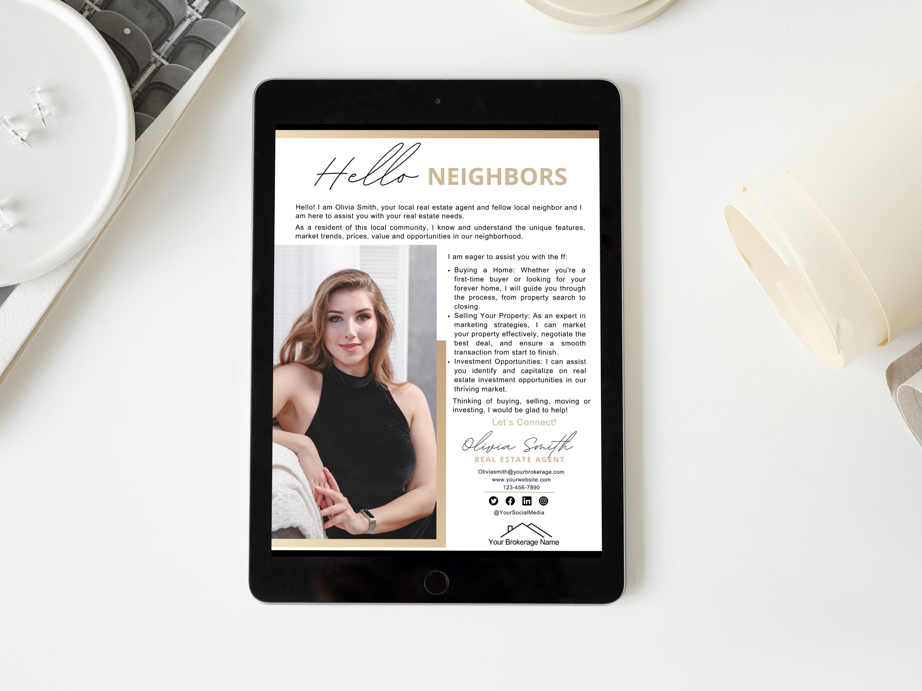 New Agent Introduction Letter, Hello Neighbor Letter, New Agent Flyer ...