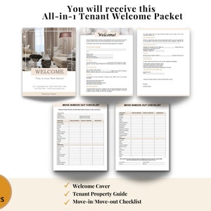 Real Estate Tenant Welcome Package, Tenant Welcome Packet, Tenant ...