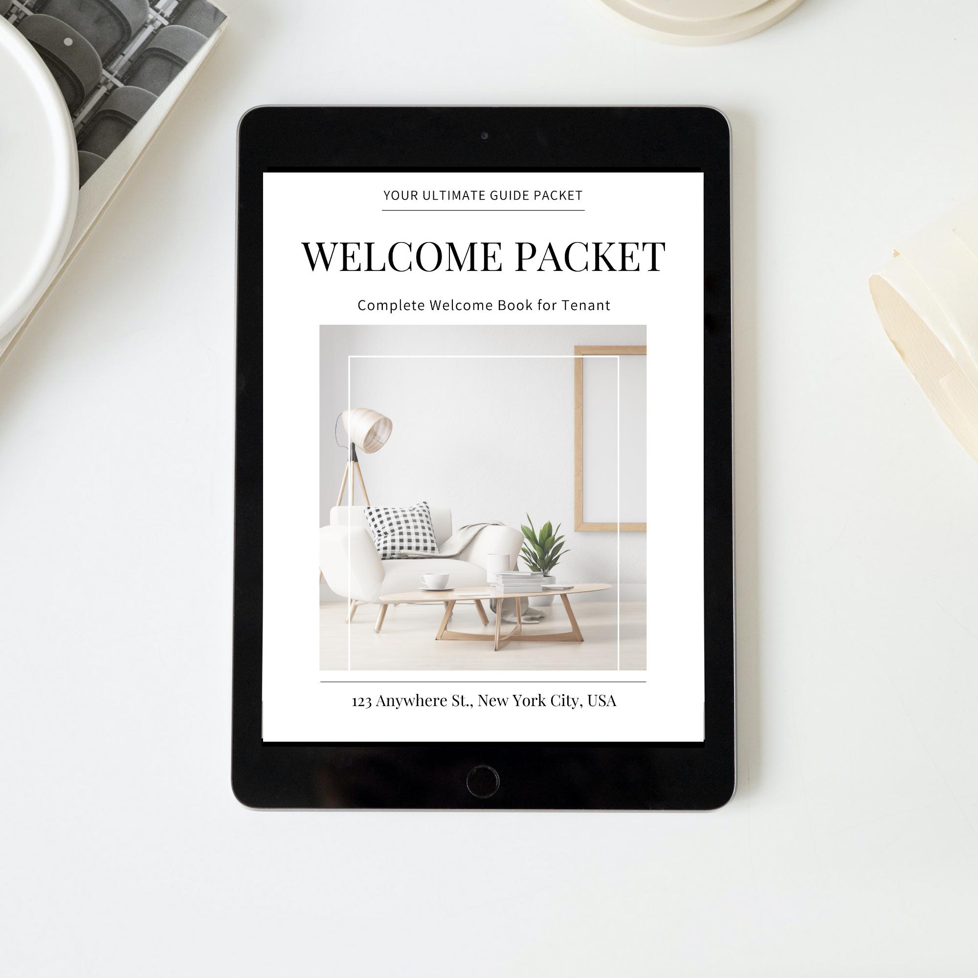 Tenant Welcome Packet, Tenant Welcome Letter, Tenant Welcome Book ...