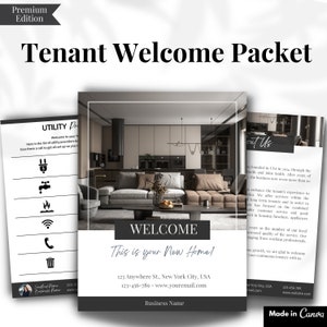 Real Estate Tenant Welcome Package, Tenant Welcome Packet, Tenant ...