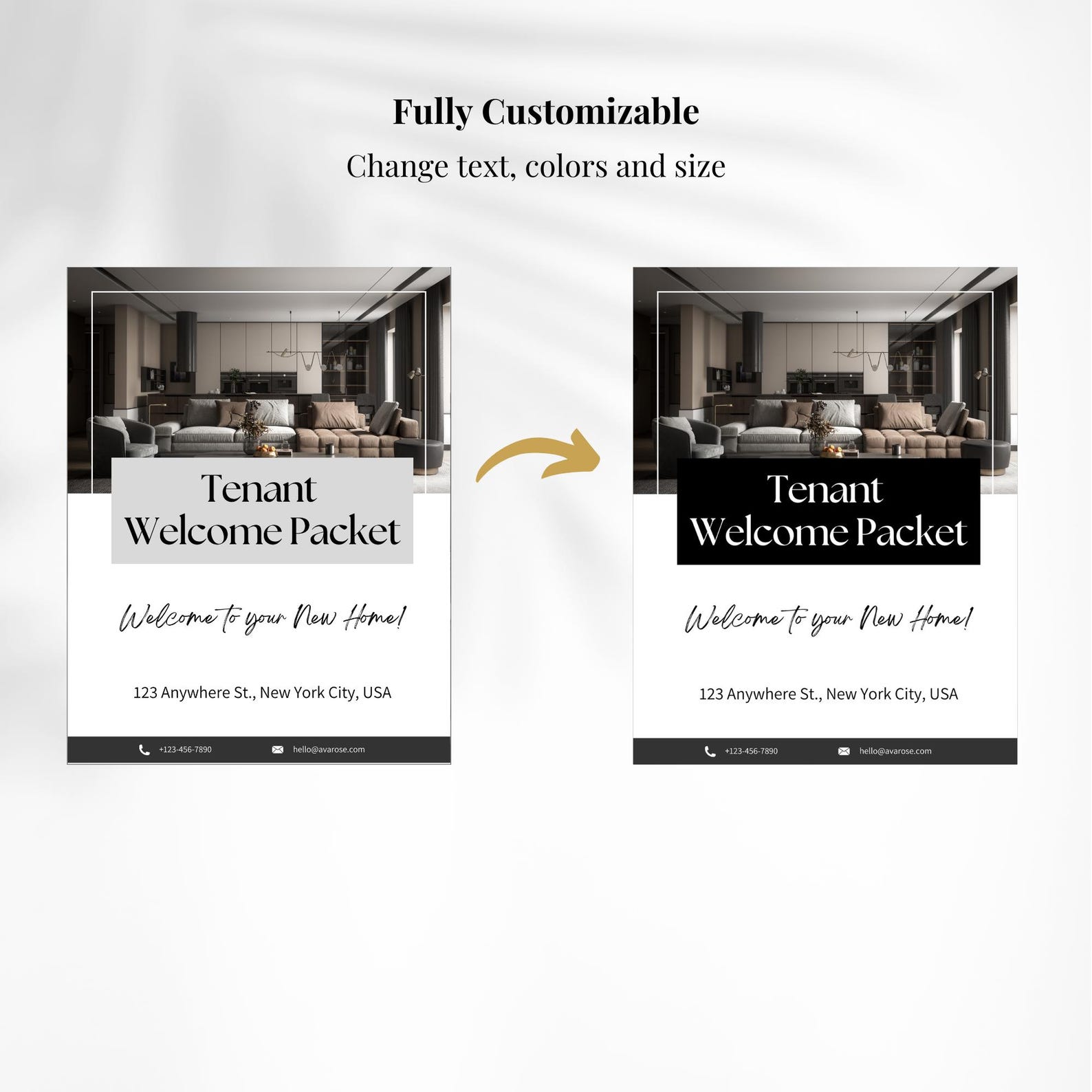 Real Estate Tenant Welcome Package, Tenant Welcome Packet, Tenant ...