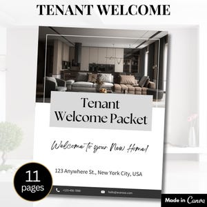 Real Estate Tenant Welcome Package, Tenant Welcome Packet, Tenant ...