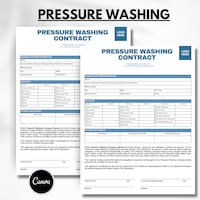 Pressure Washing Agreement Templates,pressure Washing,pressure Cleaning ...