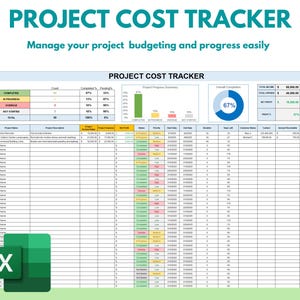 Project Cost Tracker, Project Budget Tracker, Job Costing, Project ...
