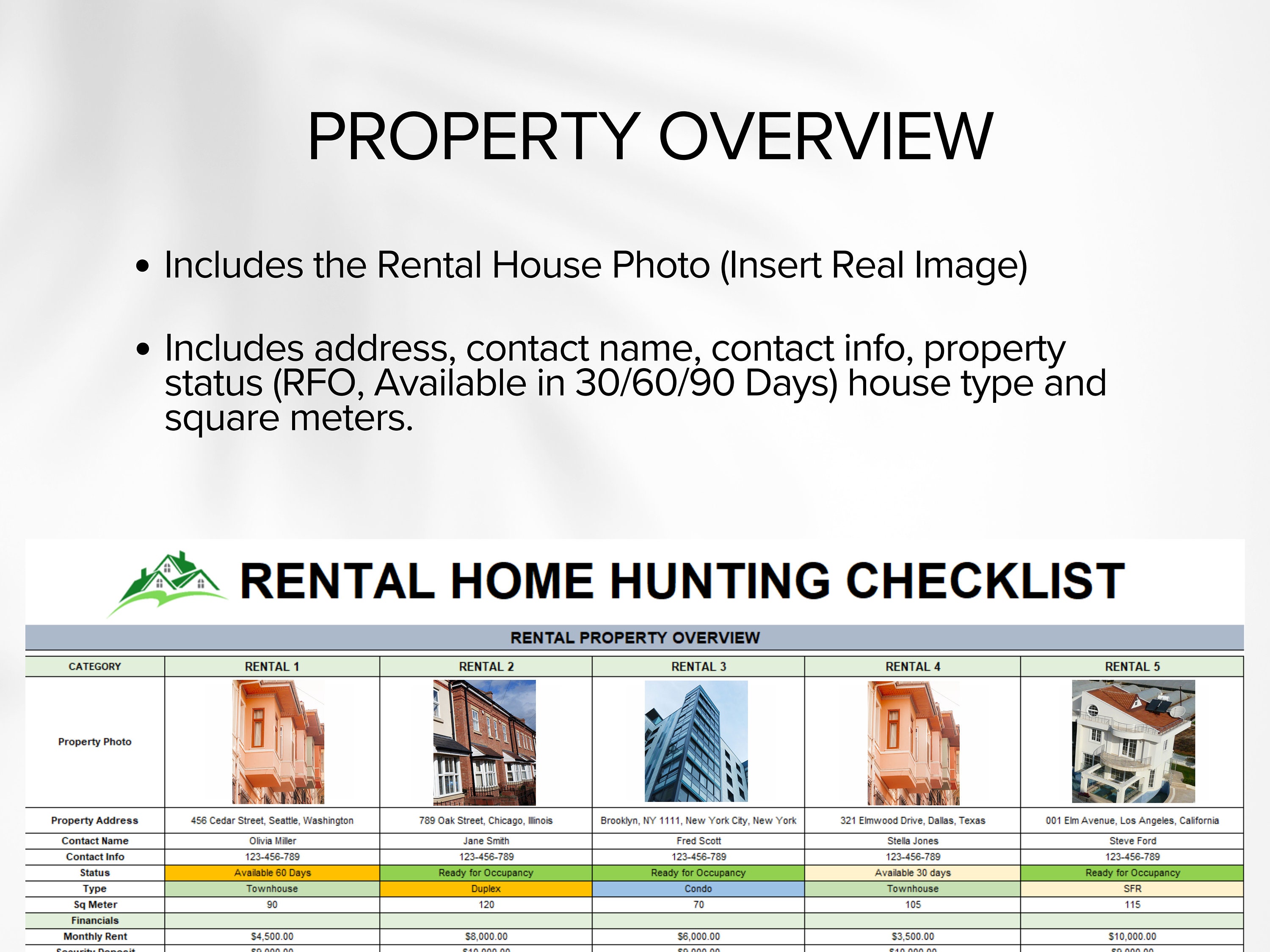 Apartment Hunting Checklist, House Hunting Checklist, House Hunting ...