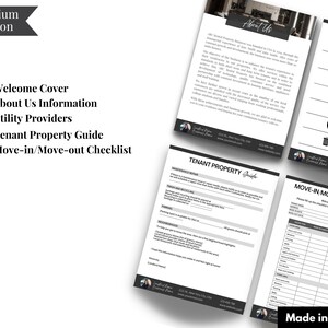 Real Estate Tenant Welcome Package, Tenant Welcome Packet, Tenant ...