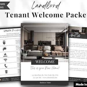 Real Estate Tenant Welcome Package Tenant Welcome Packet - Etsy