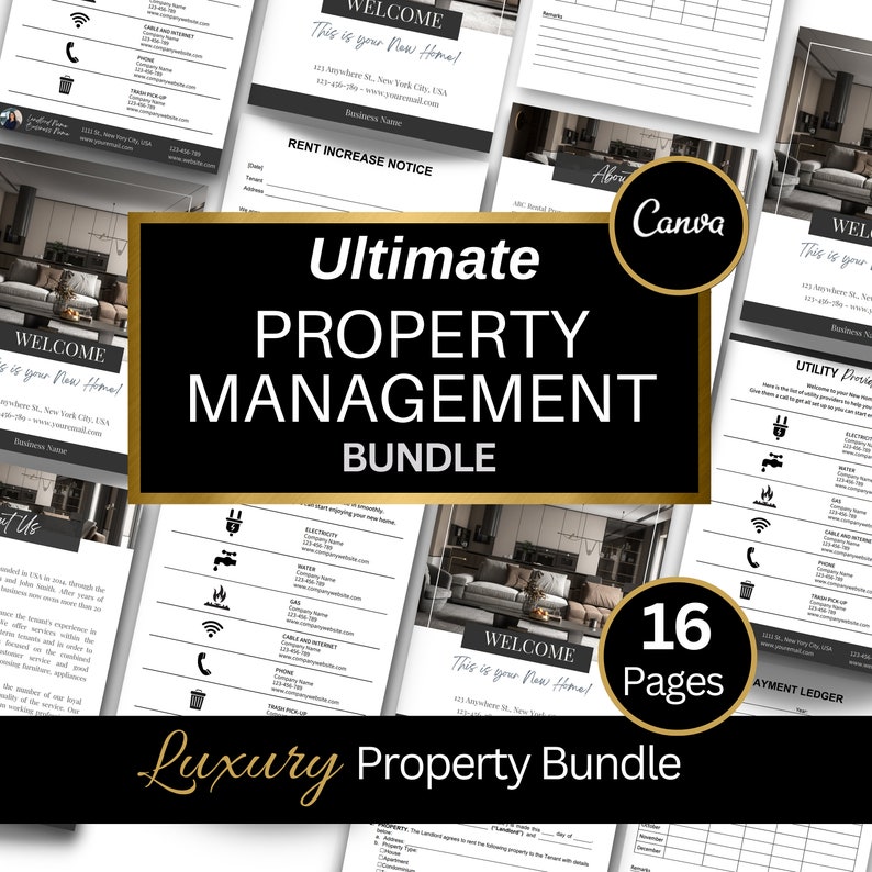 Ultimate Property Management Bundle, Landlord Templates, Tenant Welcome ...