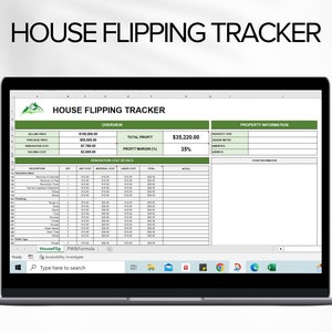 House Flip Tracker, House Flip Spreadsheet, Property Flipping, Property ...