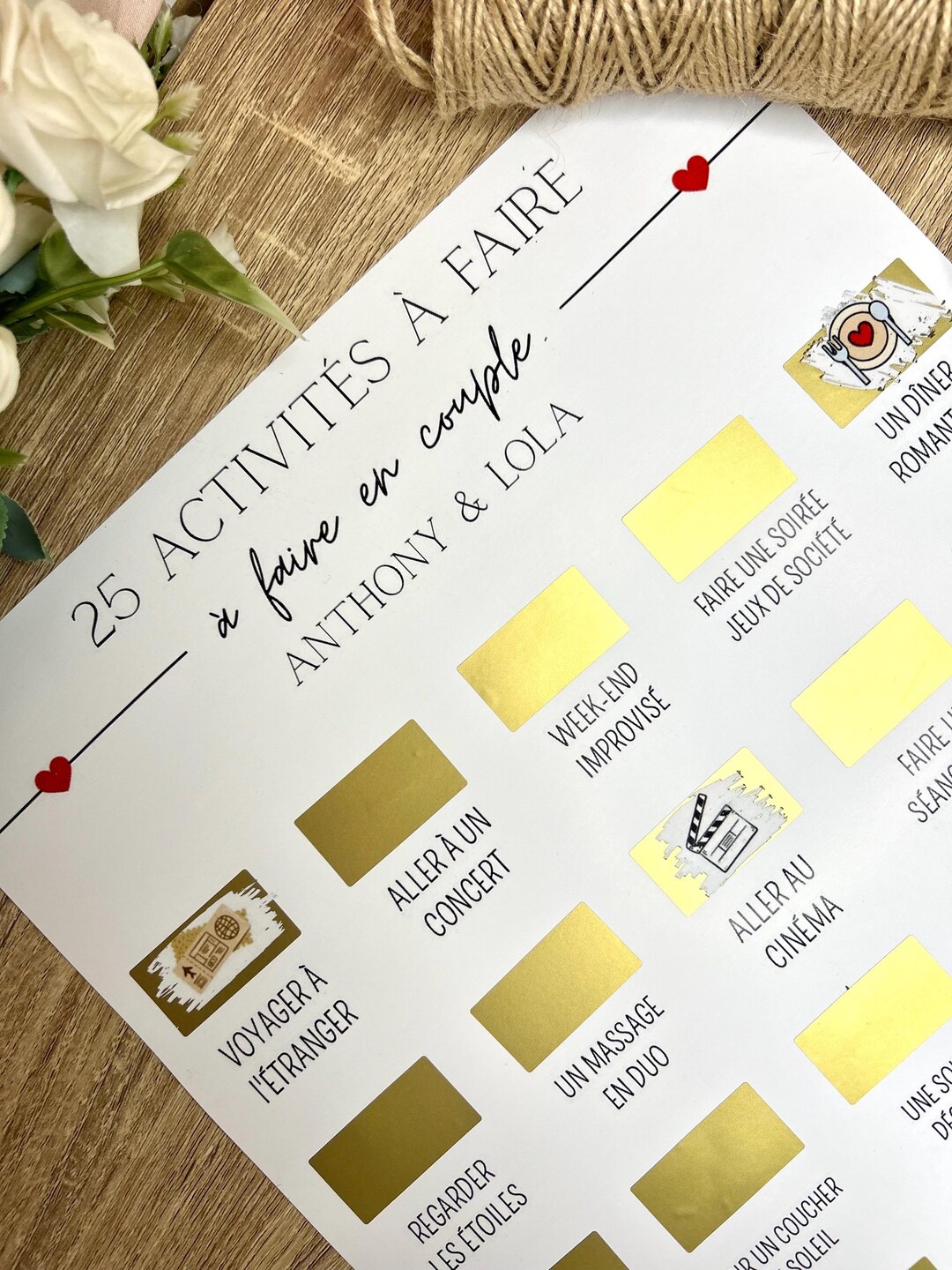 Scratch Poster, Couple, Love, Original Gift for Couple, Valentine's Day ...