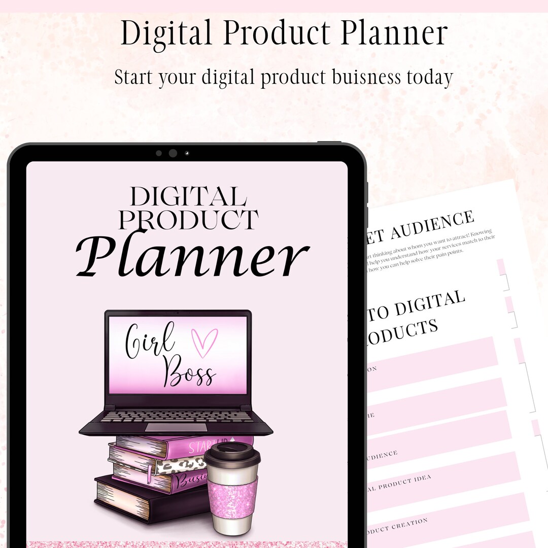 Digital Product Planner, Digital Goal Planner, Digital Business Planner ...