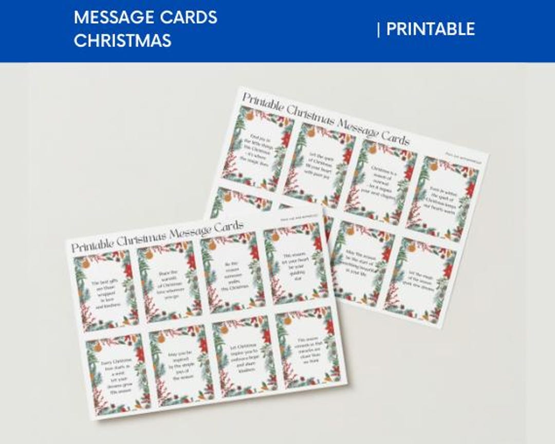 Christmas Card Inserts | Printable Christmas Card Verses | Christmas ...