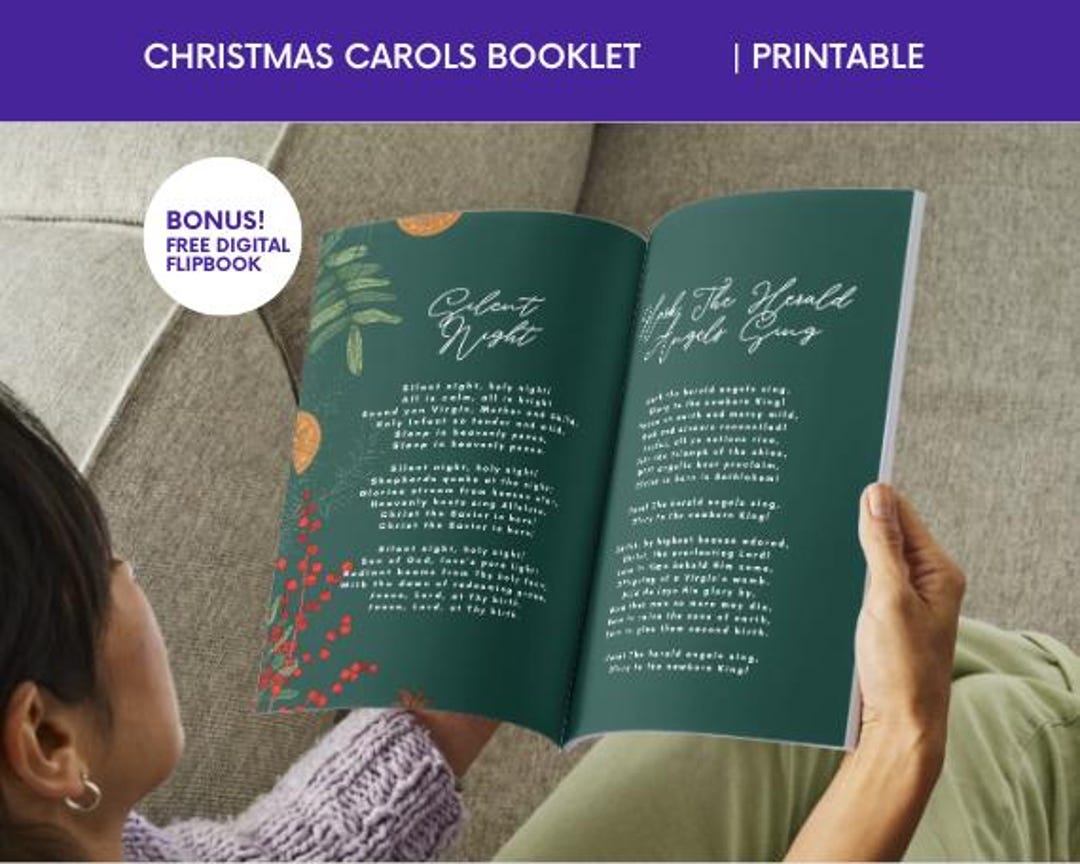 Christmas Carols Booklet | Printable Christmas Caroling Book ...