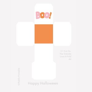 Printable Gift Box | Instant Download | Printable Favor Box | Halloween ...