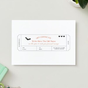 Halloween Coupon Editable Gift | Voucher Gift Certificate | Template ...