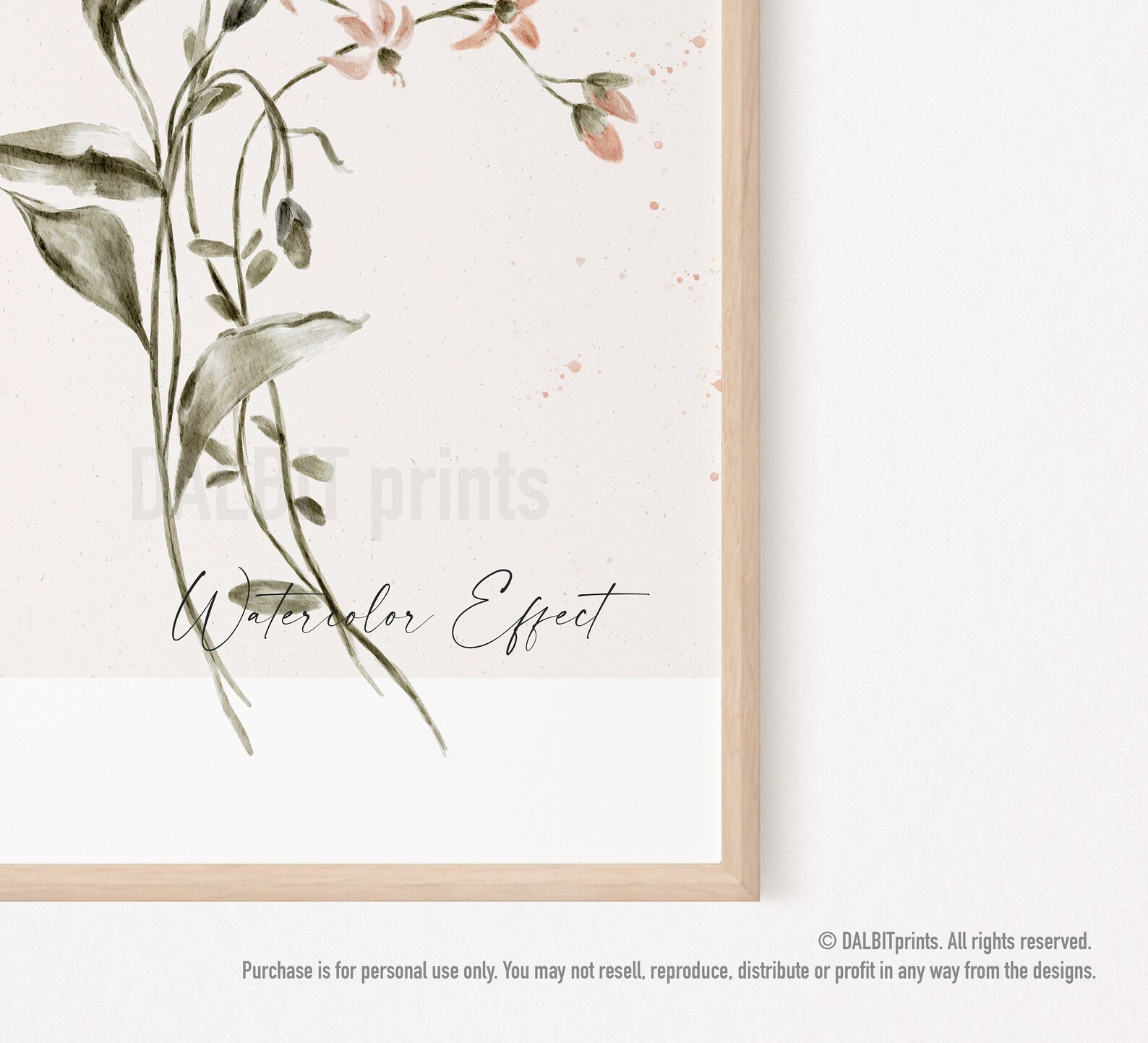 Watercolor Floral 6piece Art Prints, Watercolor Art Prints, Floral Art ...