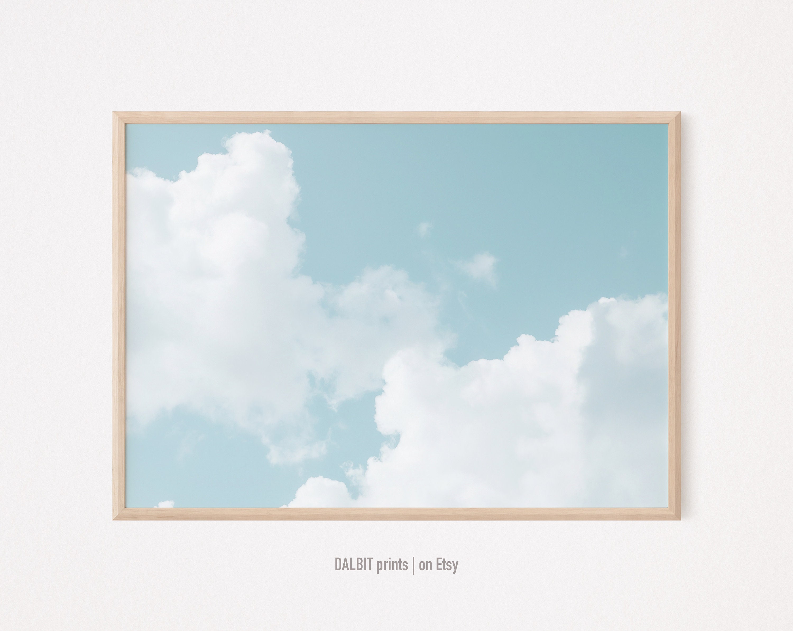Horizon Cloud Art Print Blue Wall Art Blue Sky Photography - Etsy