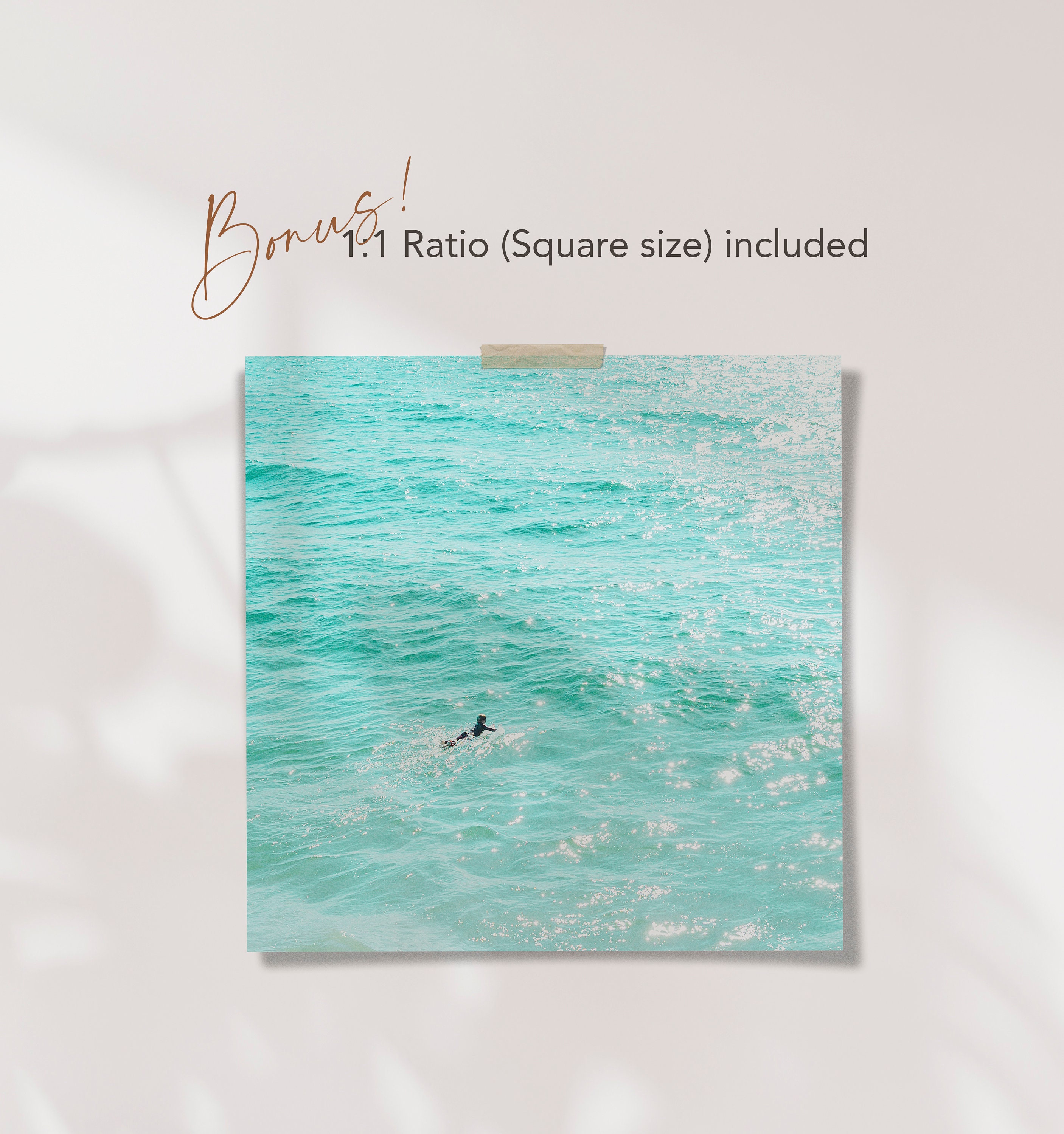 Surf Poster Downloadable Beach Printable Wall Art Surf Tropical Sea ...