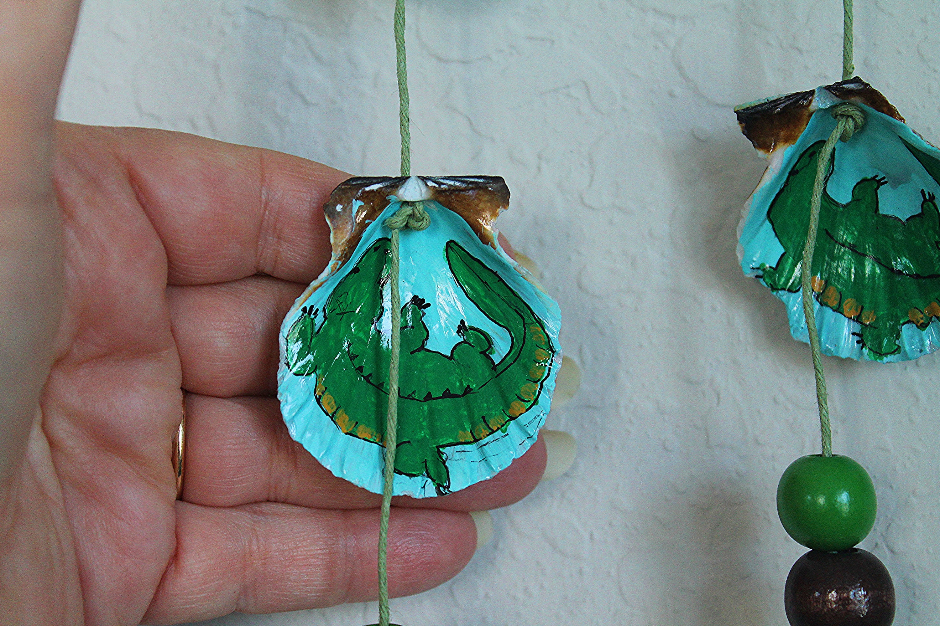 Alligator Seashell Wind Chime - Etsy