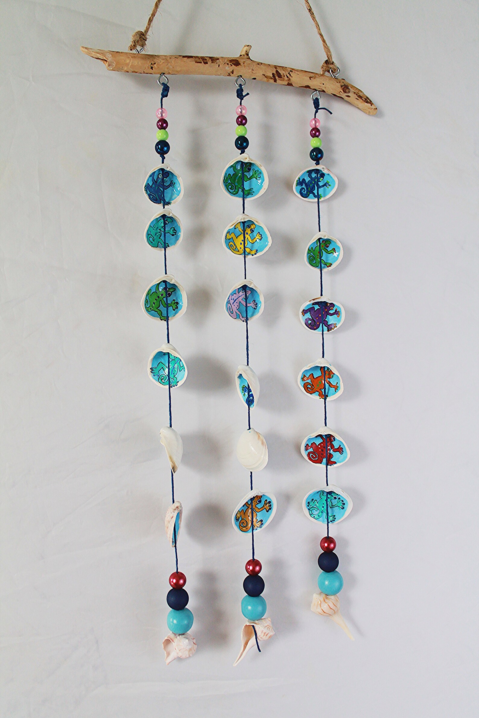 Lizards in the Air Seashell Wind Chime - Etsy