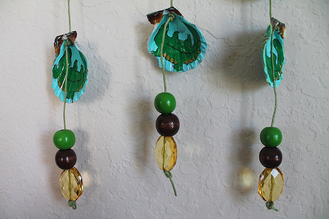 Alligator Seashell Wind Chime - Etsy