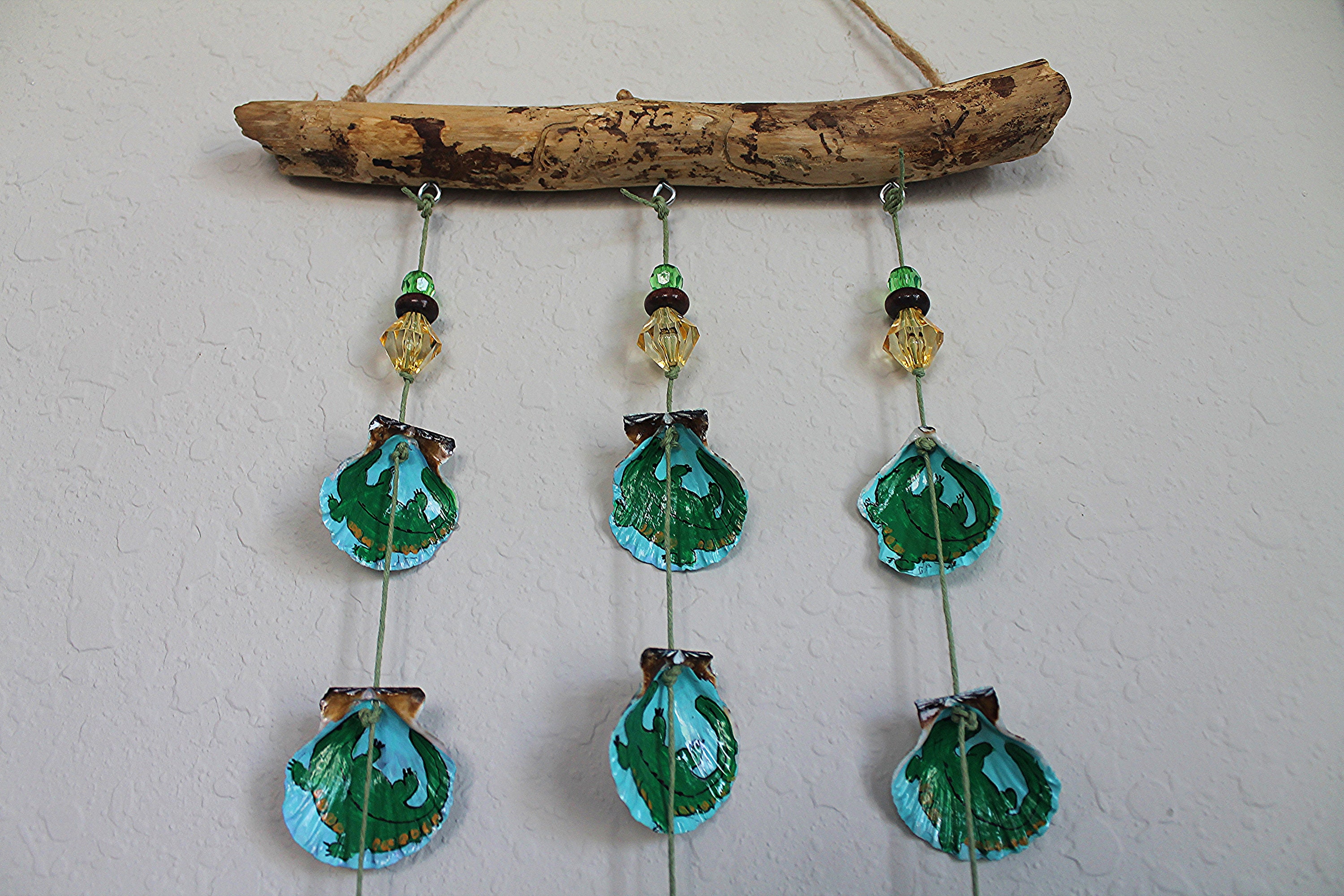 Alligator Seashell Wind Chime - Etsy