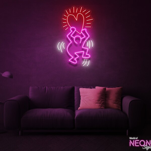 Keith Haring Neon Sign - Etsy
