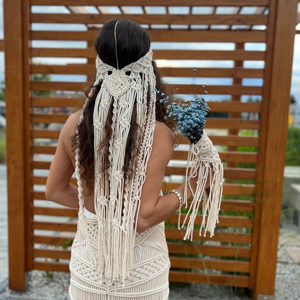 Macrame Wedding Veil - Etsy