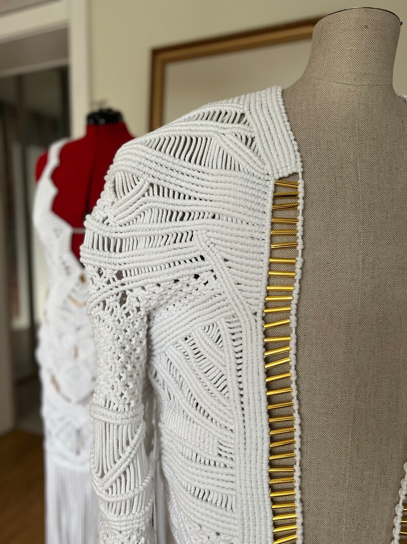 Macrame MENS JACKET, Beach Wedding Jacket , Festival Jacket , Gift for ...