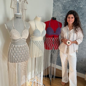 MACRAME Video & Pdf TUTORIAL, Seashell Bra, Macrame PATTERN for ...