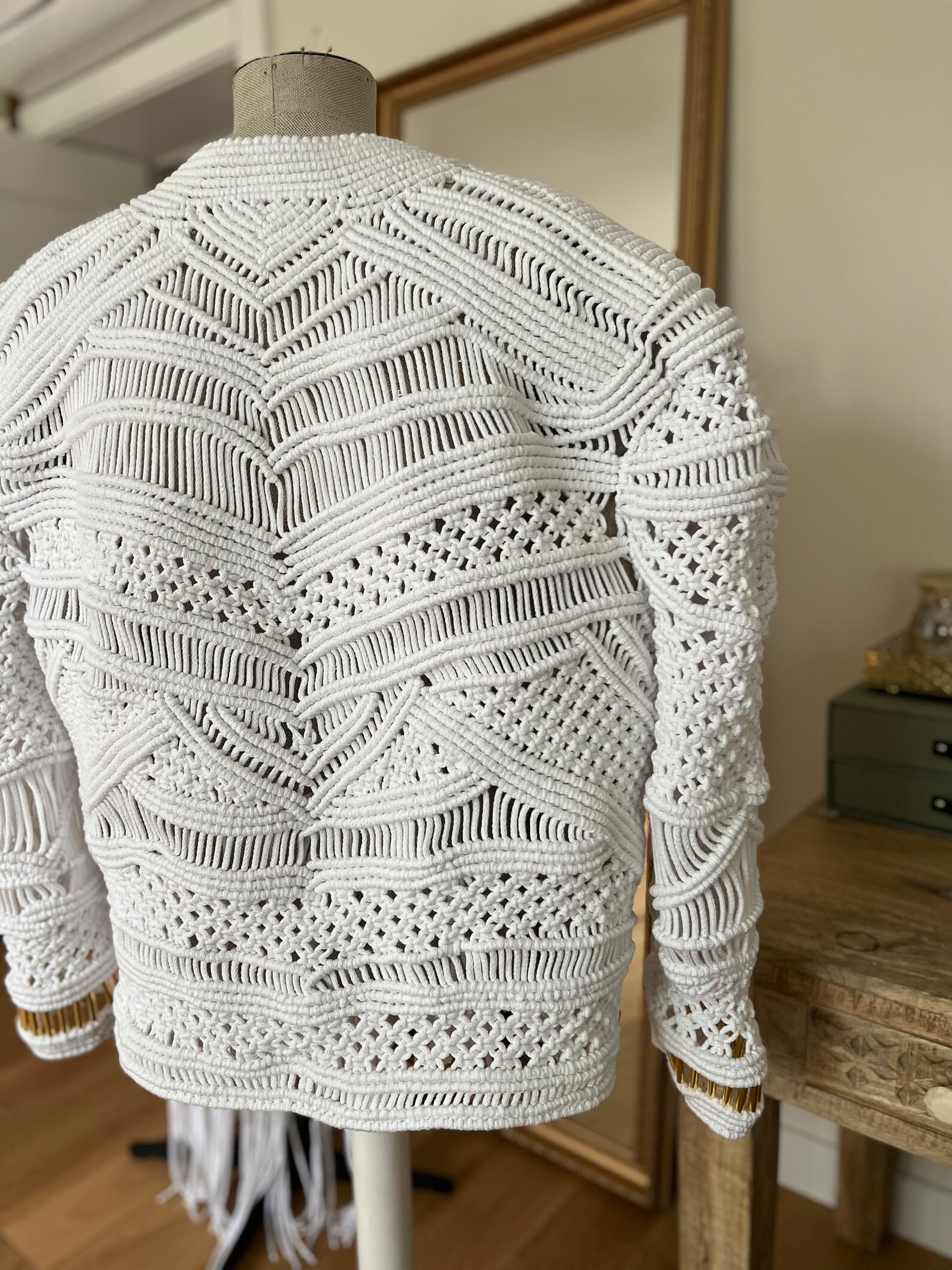Macrame MENS JACKET, Beach Wedding Jacket , Festival Jacket , Gift for ...