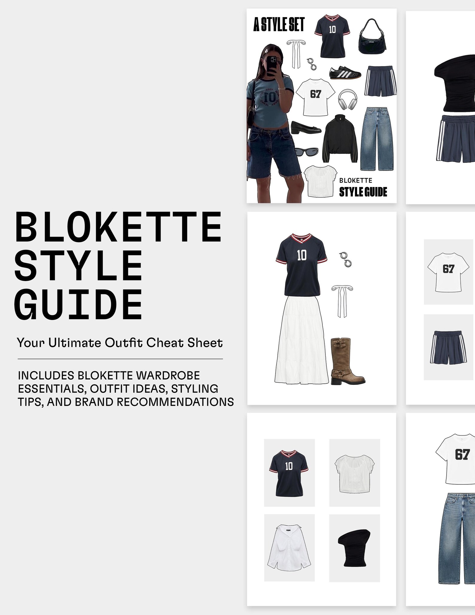 Blokette Style Guide – Sporty Streetwear X Coquette Outfits - Etsy