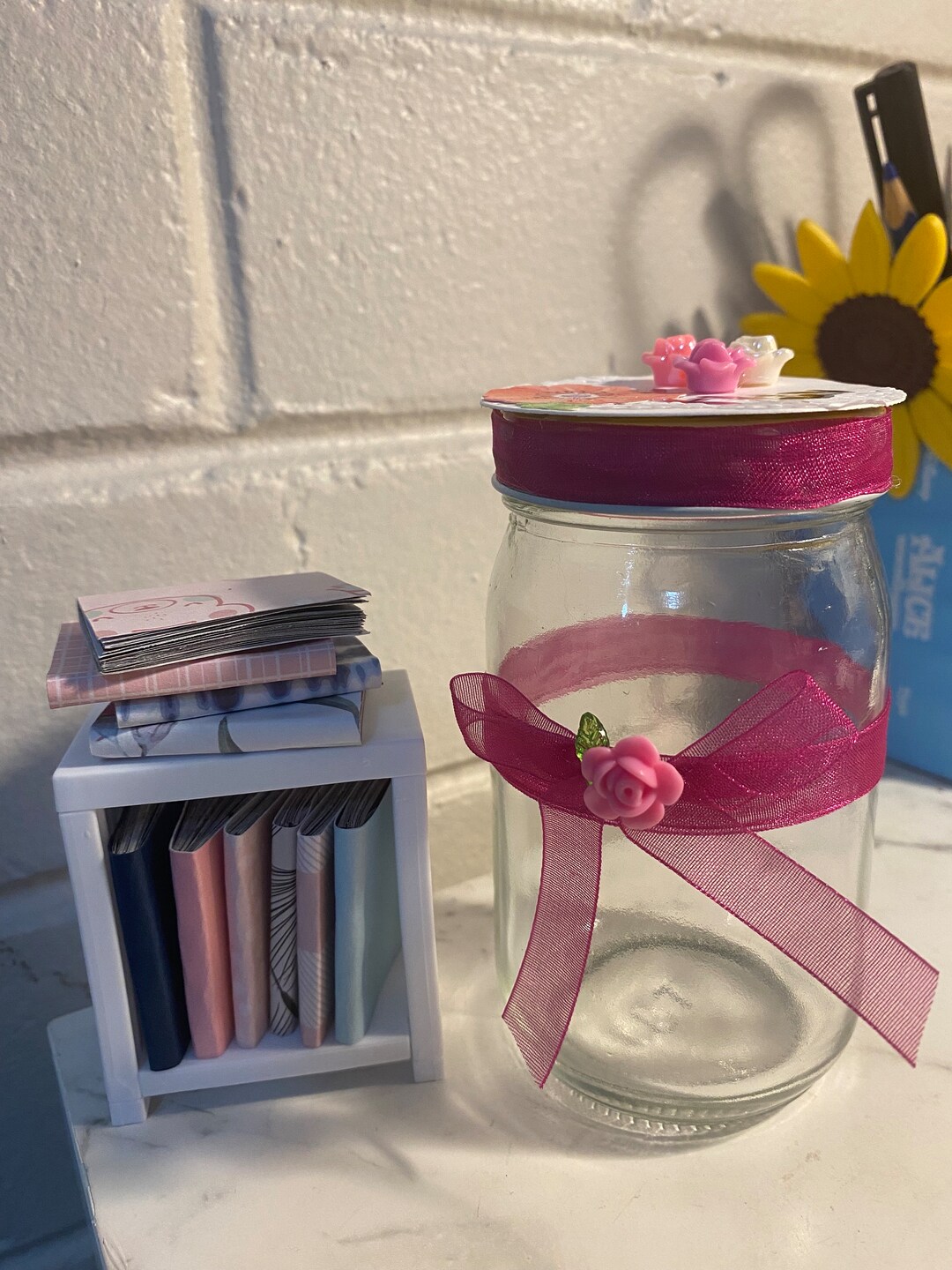 TBR Jar Custom Book Jar Mini Book Jar - Etsy