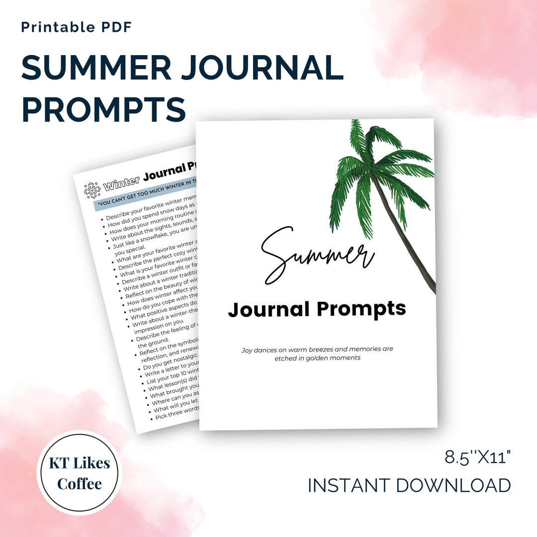 Summer Journal Prompts | Summer Writing Topics for Reflection | Guided ...