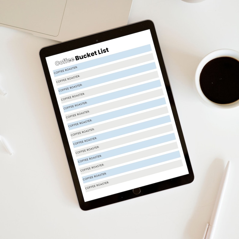 Coffee Tasting Journal | PDF Printable Download | Includes Tasting Page ...