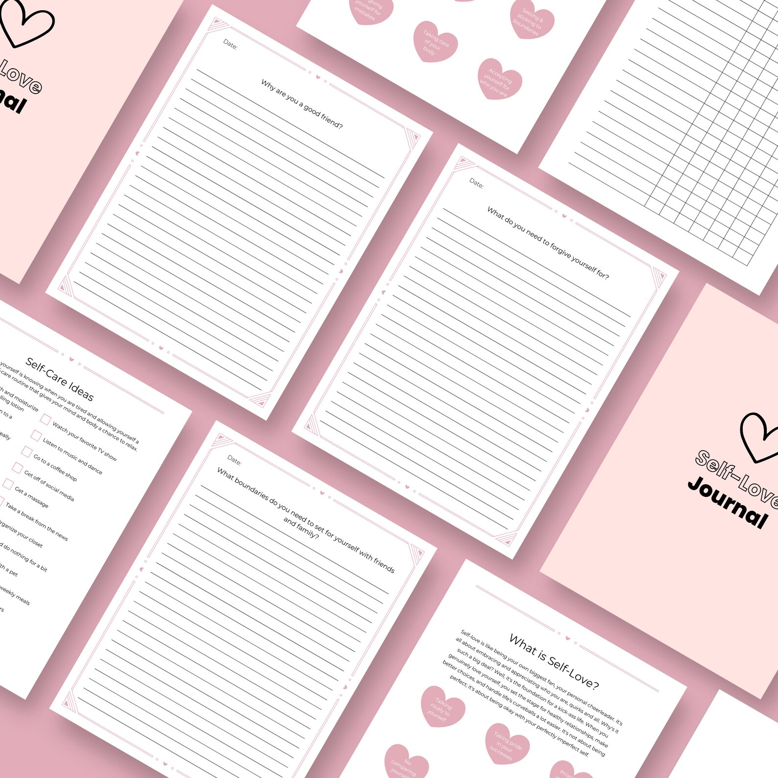 Self-love Journal Digital | Self-love Journal With Prompts | Mental ...