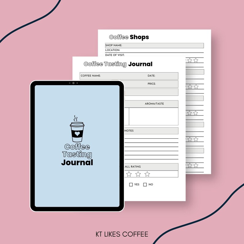 Coffee Tasting Journal PDF Printable Download Includes Tasting Page ...