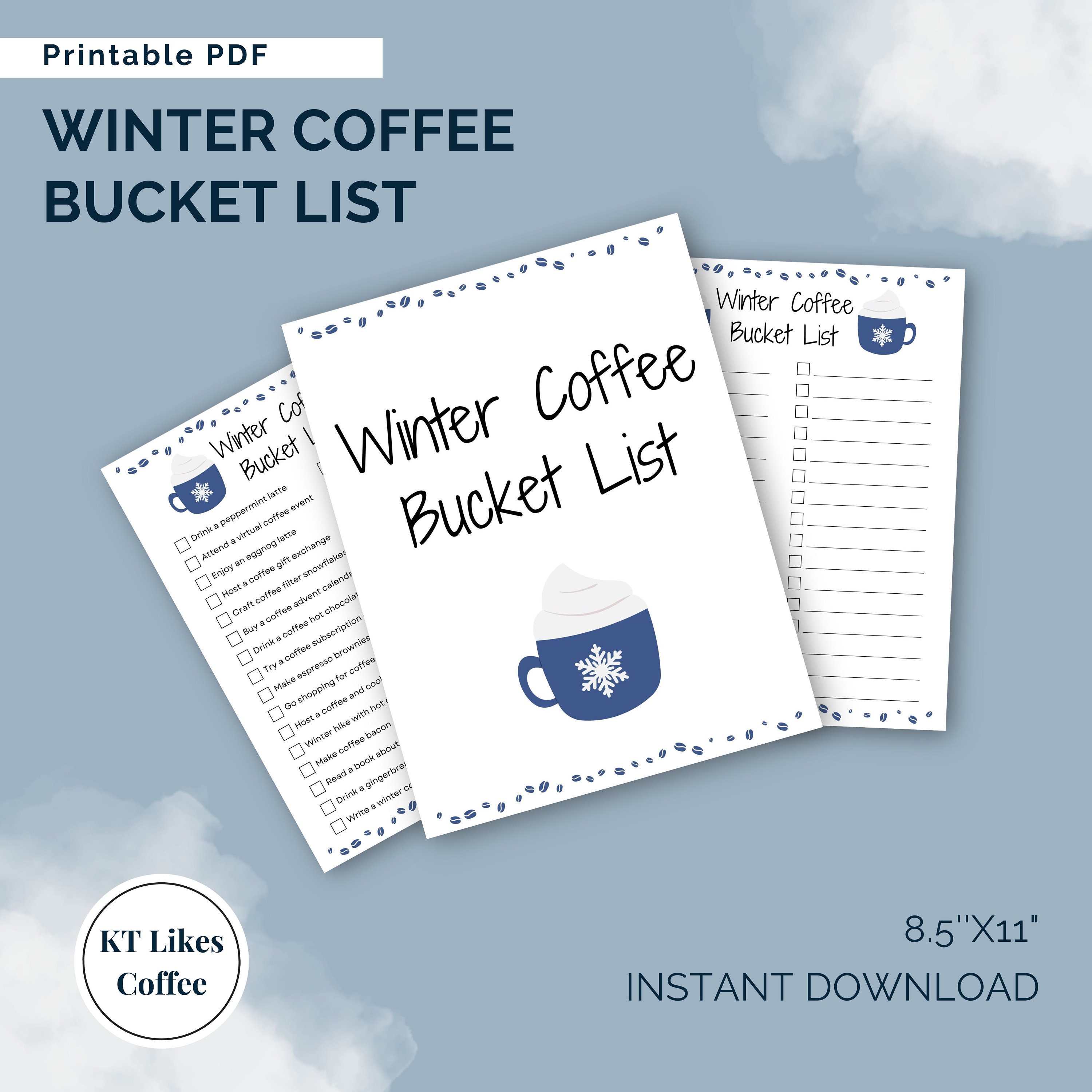 Winter Coffee Bucket List | Winter Coffee Ideas | Winter Bucket List ...