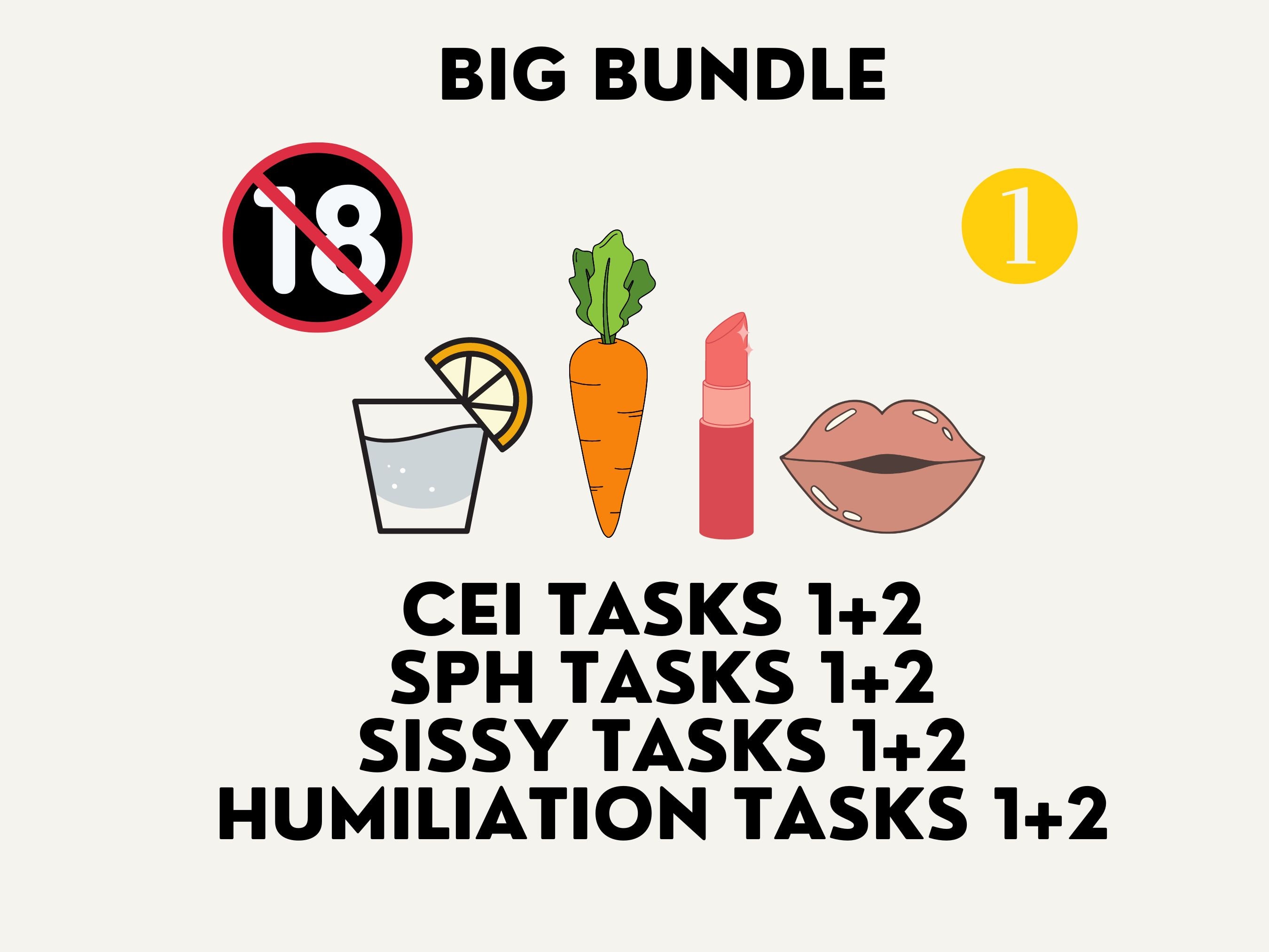 Daily Cei/sph/sissy/humiliation Tasks 4 X Week 12 - Etsy UK