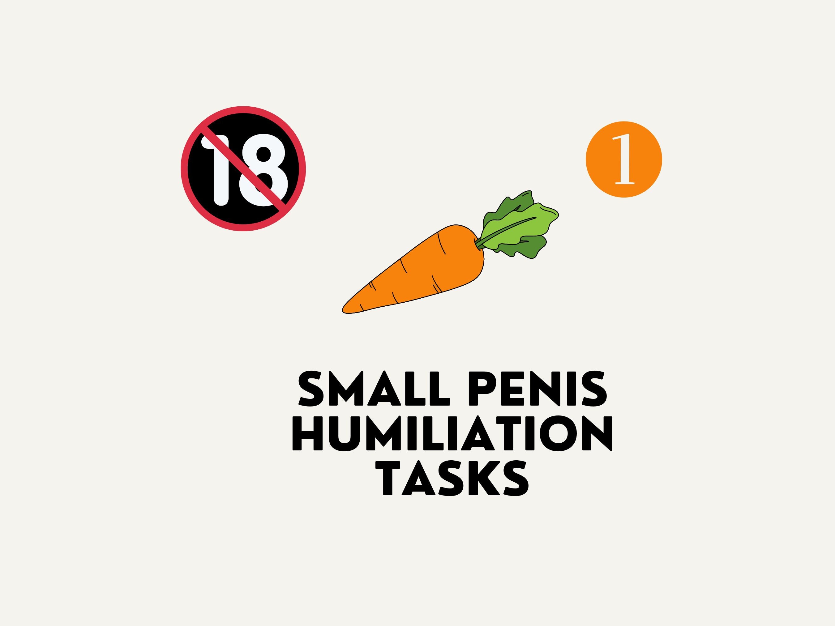 Daily Small Penis Humiliation Tasks One Week Etsy