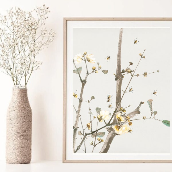 Flowering Tree Art - Etsy