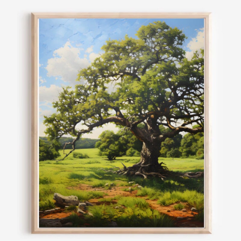 Oak Tree Painting - Etsy