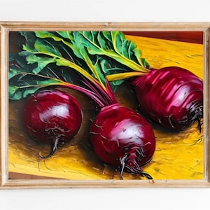 Beetroot Still Life Art Print: Kitchen Food Wall Decor - Etsy