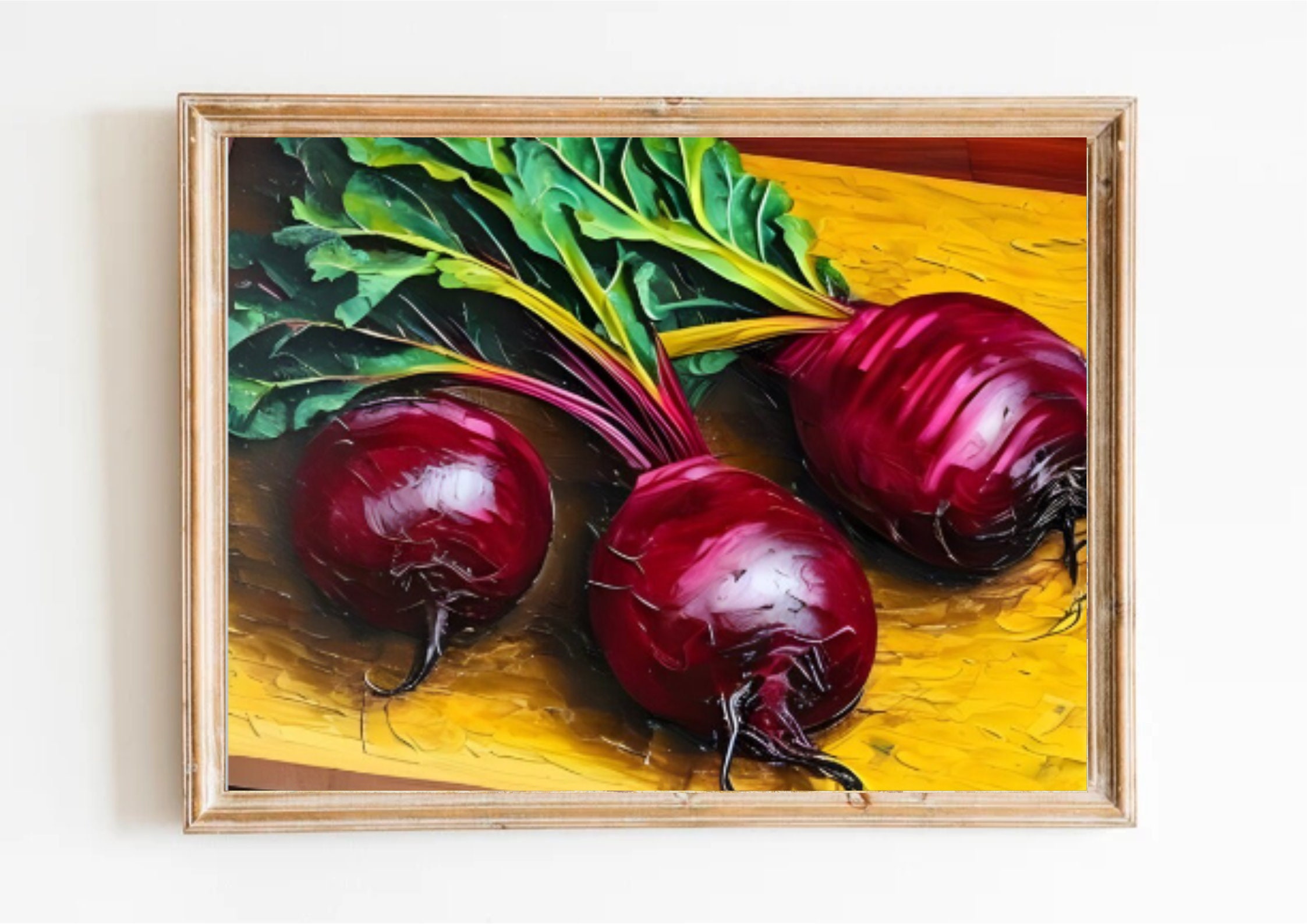 Beetroot Painting Kitchen Still Life Art Print Beetroot Oil Art ...