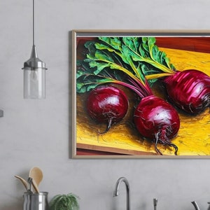 Beetroot Still Life Art Print: Kitchen Food Wall Decor - Etsy