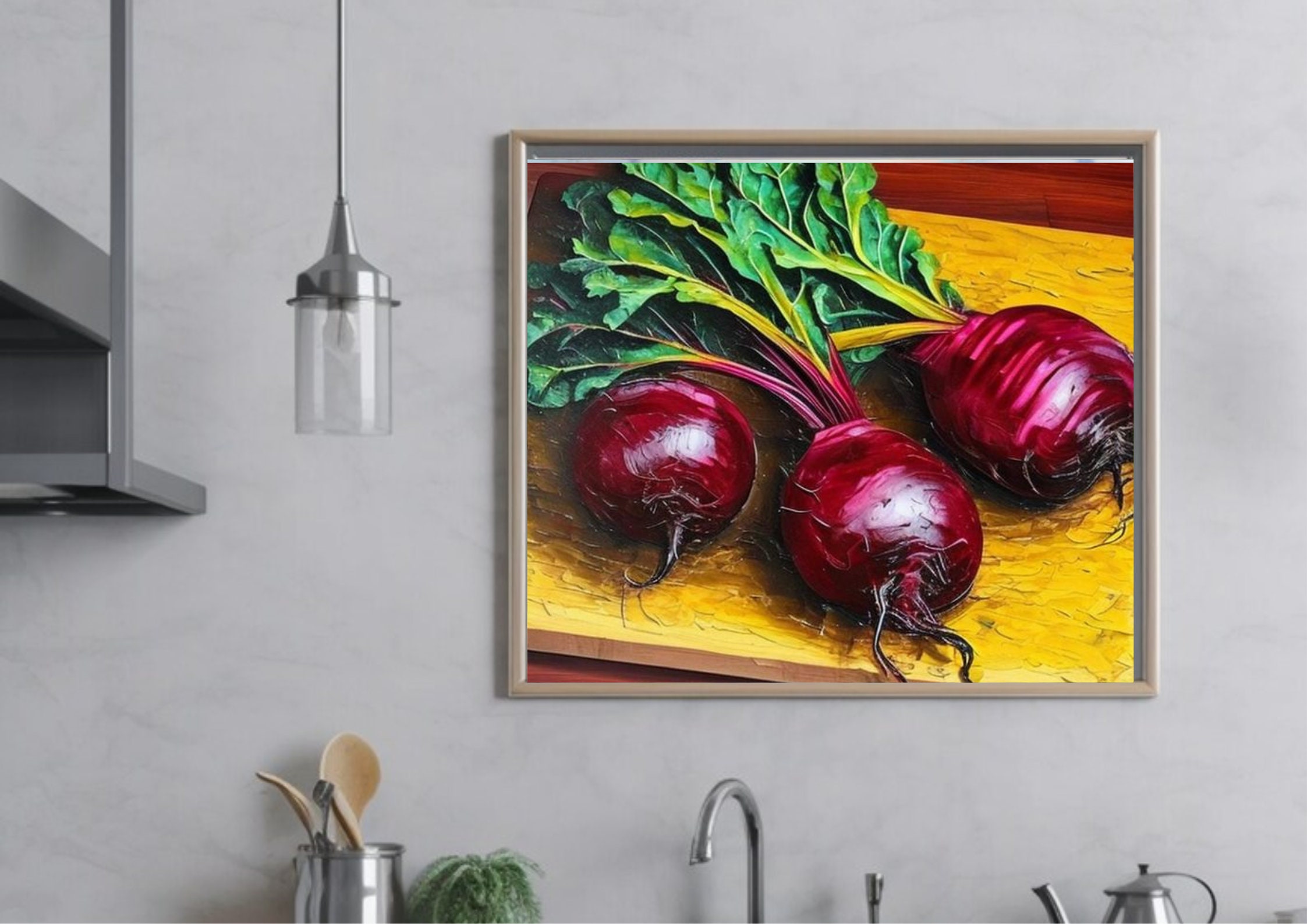 Beetroot Still Life Art Print: Kitchen Food Wall Decor - Etsy