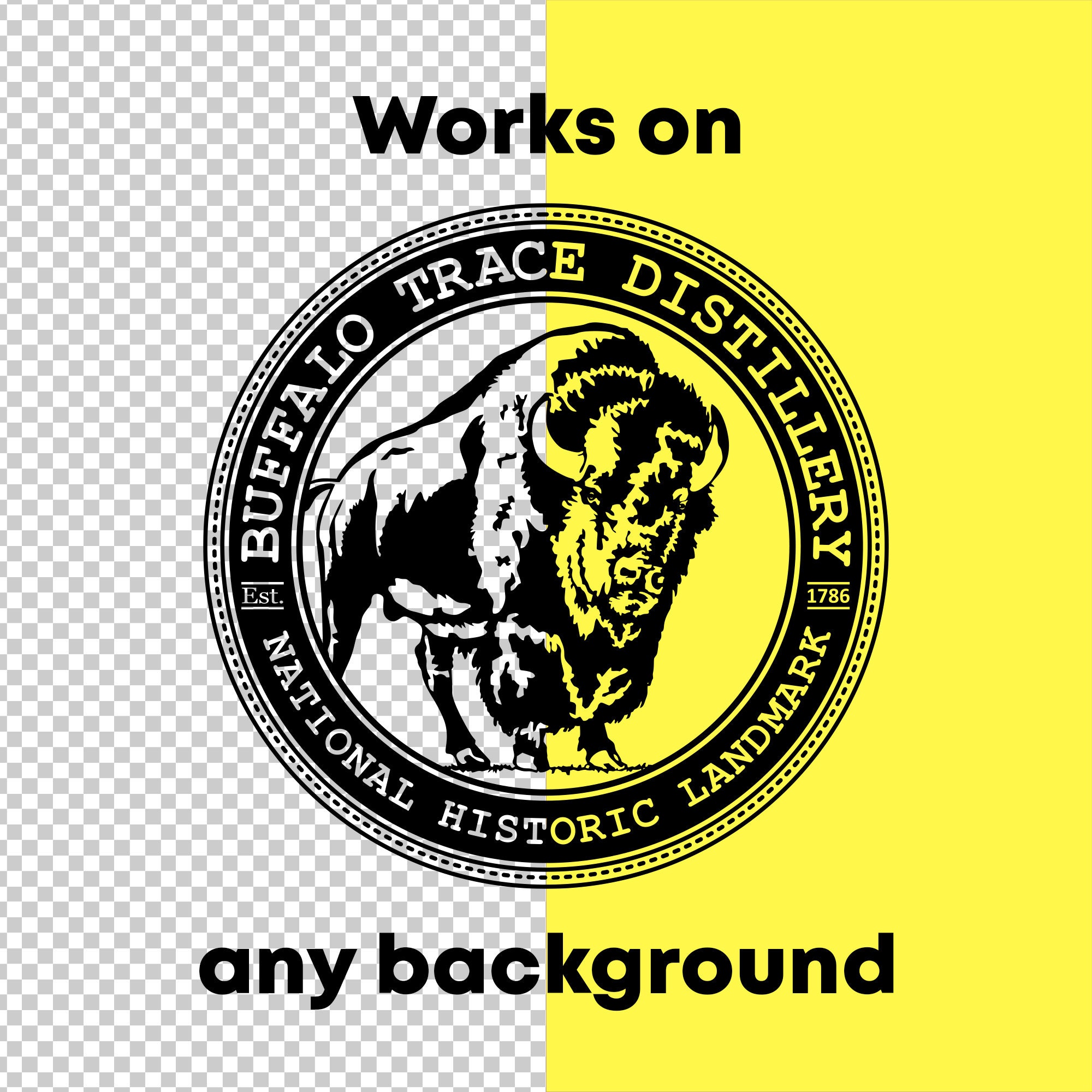 Buffalo Trace Svg, Buffalo Trace Sign SVG, Png, Webp, Pdf. Whiskey Sign ...