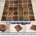 30 Modern Square Coaster Designs SVG Laser-ready Files - Etsy