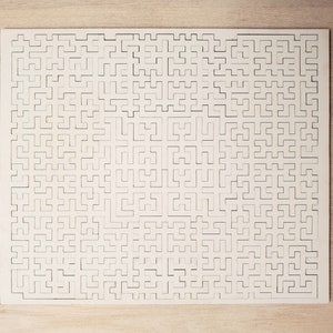 Fun and Challenging Fractal Puzzle Tray (choice of Two Difficulties) - Etsy