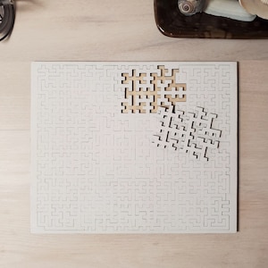 Fun and Challenging Fractal Puzzle Tray (choice of Two Difficulties) - Etsy
